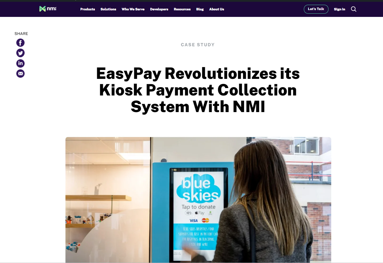 EasyPay Revolutionizes Kiosk Payments with NMI Solutions