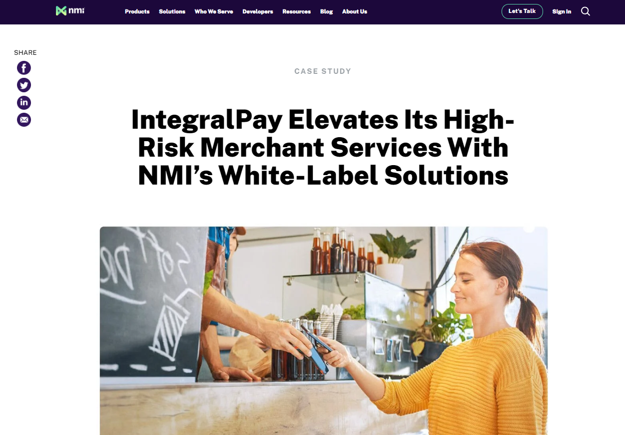 IntegralPay Elevates Its High-Risks NMI’s White-Label Solutions - NMI