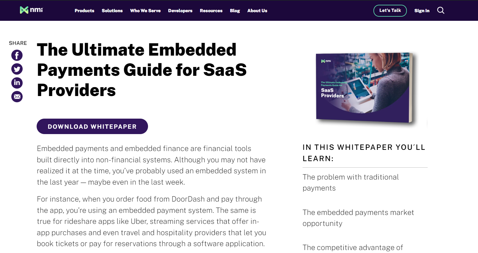 The Ultimate Embedded Payments Guide for SaaS Providers - NMI The Ultimate Embedded Payments Guide for SaaS Providers - NMI